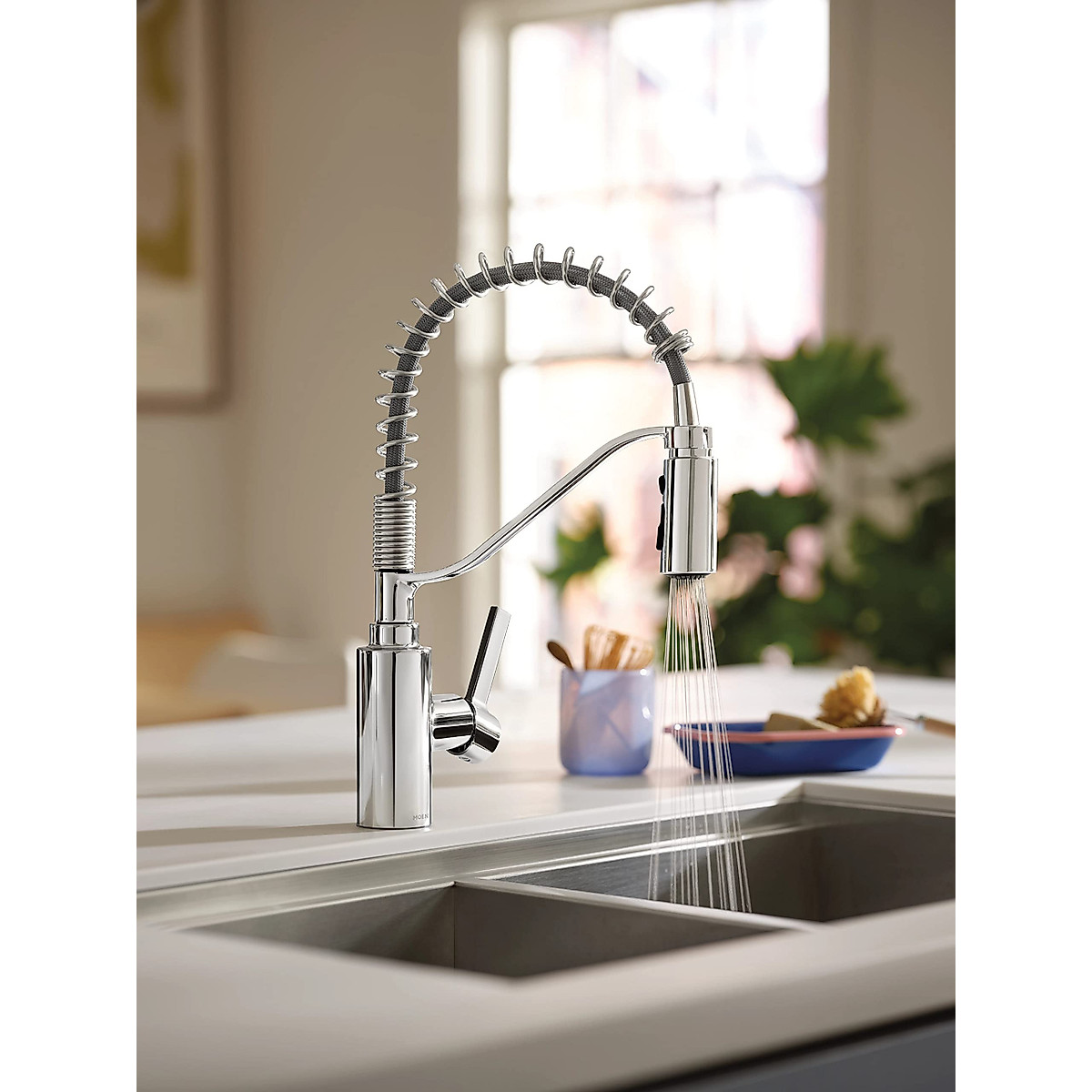 Moen 5926 Genta LX One-Handle High Arc Pulldown Kitchen Faucet, Chrome