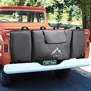 Himal Outdoors Tailgate Pad for Mountain Bike, Tailgate Protection Pad with Tool Pockets, Fits Most Truck Carries Up to 5 Bikes