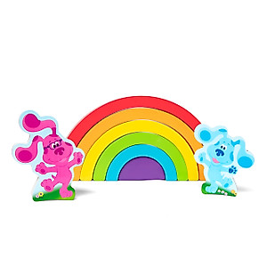Melissa & Doug Blue's Clues & You! Wooden Rainbow Stacking Puzzle (9 Pieces)