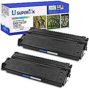 SuperInk 2 Pack Compatible for Canon E40/E30/E31/E16/E20 (1491A002AA) Black Toner Cartridge for PC-170 PC-940 PC-795 PC-950 PC-745 PC-980 Copy Machines Printers