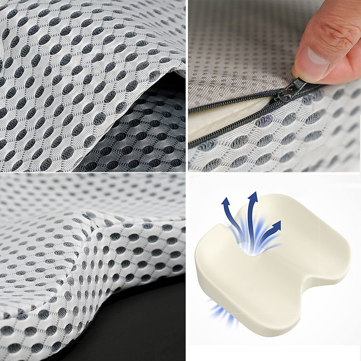 Original Daily Cushion Orthopedic Seat Pillow, Pressure Relief Seat Cushion, Orthopedic Memory Foam Seat Cushion, Orthopedic Pillow for Sitting, Office Chair Car Seat Cushion