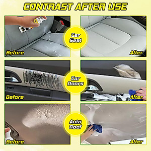 Foam Cleaner For Car, 2 Packs High Effective Foam All Purpose Cleaner, Enhanced Formula Car Magic Foam Cleaner For Car Interior, Multipurpose Foam Cleaner Spray For Carpet, Upholstery, Fabric Washing