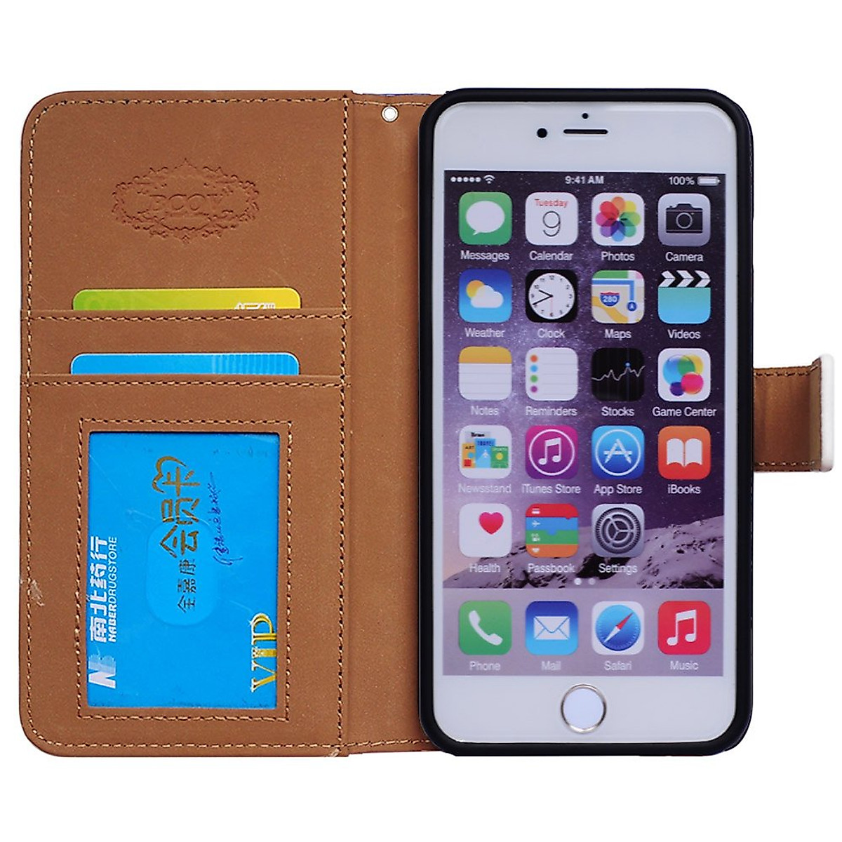 Bcov Case for iPod Touch 7/iPod Touch 6,Bcov Cute Yellow Dog Pink Wallet Flip Leather Cover Case with Credit Card ID Card Slot Holder Kickstand for iPod Touch 7/6/5