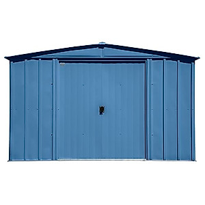 Arrow Sheds 10' x 7' Outdoor Steel Storage Shed, Blue