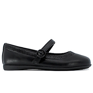 LONDON FOG Girls School Uniform Shoe Youth and Toddler Sizes Mary Jane and Ballet Flat Styles Grays Black Size 2