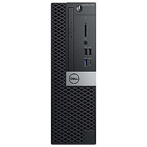 Dell Optiplex 7070 Desktop Computer | Hexa Core Intel i7 (3.4) | 32GB DDR4 RAM | 1TB SSD Solid State | Windows 11 Professional | Home or Office PC (Renewed), Black