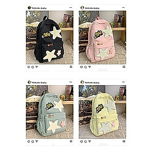 Cute Women'S Backpack, Kawaii Y2k Design, Fashionable And Colorful Harajuku Hiking Backpack, Aesthetic Backpack (green)