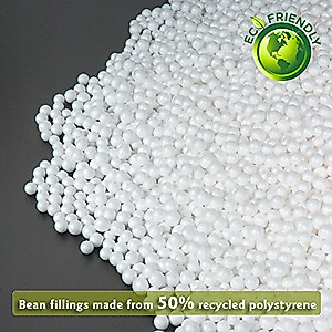 Majestic Home Goods Orange Villa Indoor Bean Bag Ottoman Pouf Cube 17" L x 17" W x 17" H