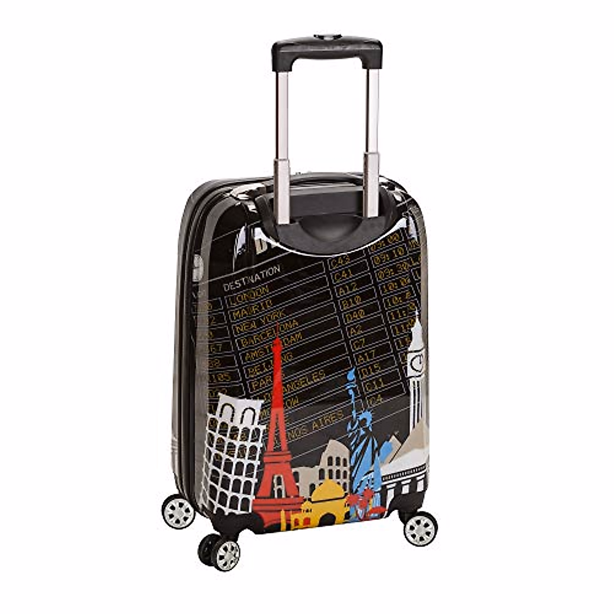 Rockland Departure Hardside Spinner Wheel Luggage Set, Assorted/Multicolor, Carry-On 20-Inch