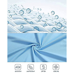 (Size:XL) 2 Pack Womens Long Sleeve UV Sun Shirts UPF 50+ Workout Swim Rash Guard Tops