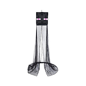 Minecraft Enderman Kids Bed Canopy Curtains for Ceiling, Hanging Mosquito Netting Cover for Reading Nook, Sleeping Tent | Playroom Accessories, Home Decor Room Essentials | Video Game Gifts