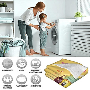 Rubber Duck Yellow Throw Blanket Super Soft Cozy Duck Blankets for Couch Bed Duck Gifts for Duck Lovers Duck Bathroom Decor Lightweight and Durable 40"x50"for Kids/Child