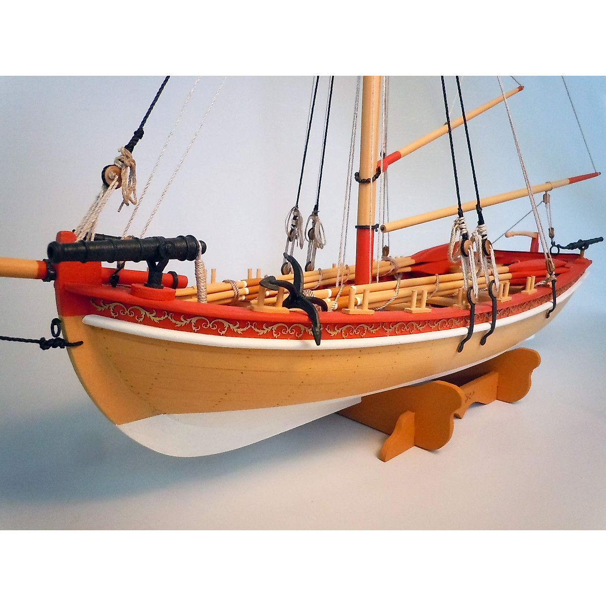 Model Shipways MS1460 18th Century Armed Longboat 1:24 Scale - Laser Cut Wood, Metal & Photo-Etched Brass Kit