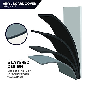 Pacific Arc Vinyl Board Cover. Self Healing and Stain Resistant Green/Ivory Sheet, 31 inches bt 42 inches