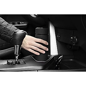 Stainless Steel Water Bottle Tumblers: BPA Free, Vacuum Insulated Travel Mug with Lid and Removable Fruit and Tea Filter  for Hot or Cold Beverages - 17 oz. Infuser Bottles Set of 2 (Black and White)