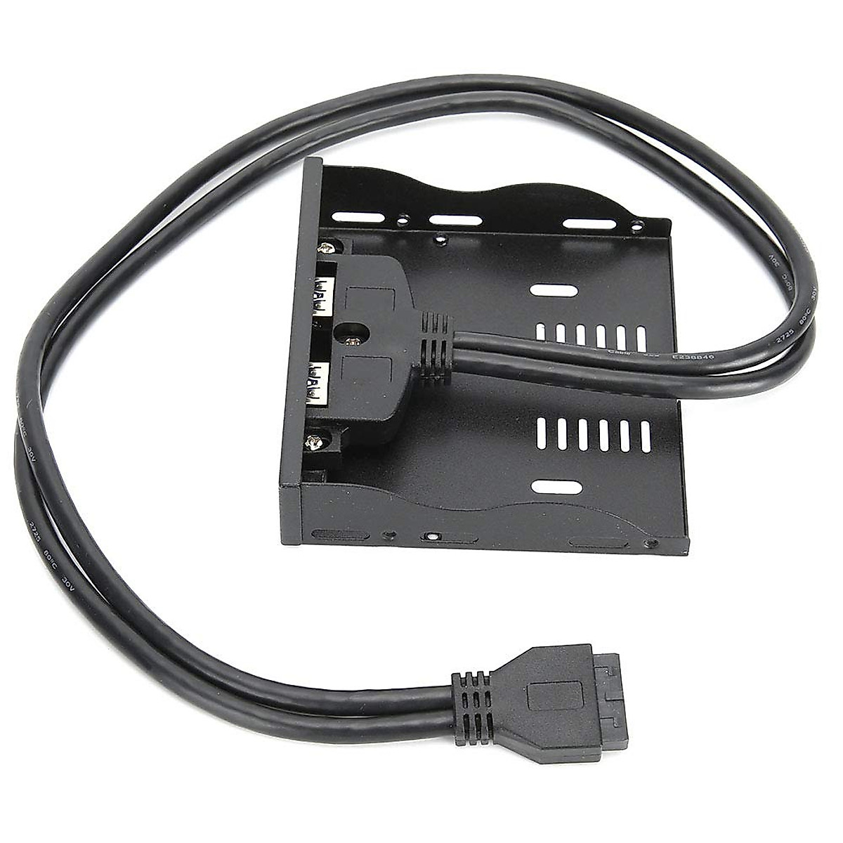 Gojiny USB Front Panel 3.5 inch USB 3.0 Floppy Front Panel 19 Pin to 2 Interface USB3.0 HUB