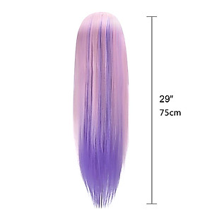 TopDirect 29" Hair Mannequin Head for Cosmetology Training - With Clamp Holder and Styling Tools