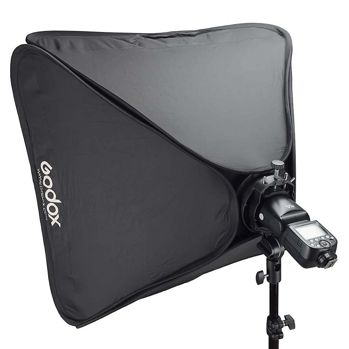 Godox Softbox 24"x24" with S2 S-Type Speedlite Bracket, Bowens Mount Soft Box Kit for Godox V1 AD400Pro AD200Pro AD200 V860II TT685II TT600 TT350