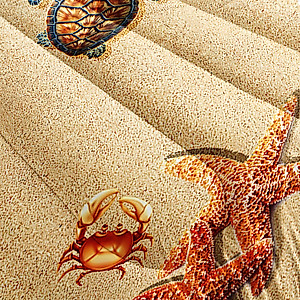 CVHouse Sea Turtle Comforter Set,Ocean Sea Turtle Bedding Set for Kids Teens,Beach Sea Turtle Comforter Sea Turtle Duvet Set Room Decor Quilt Set Twin Size