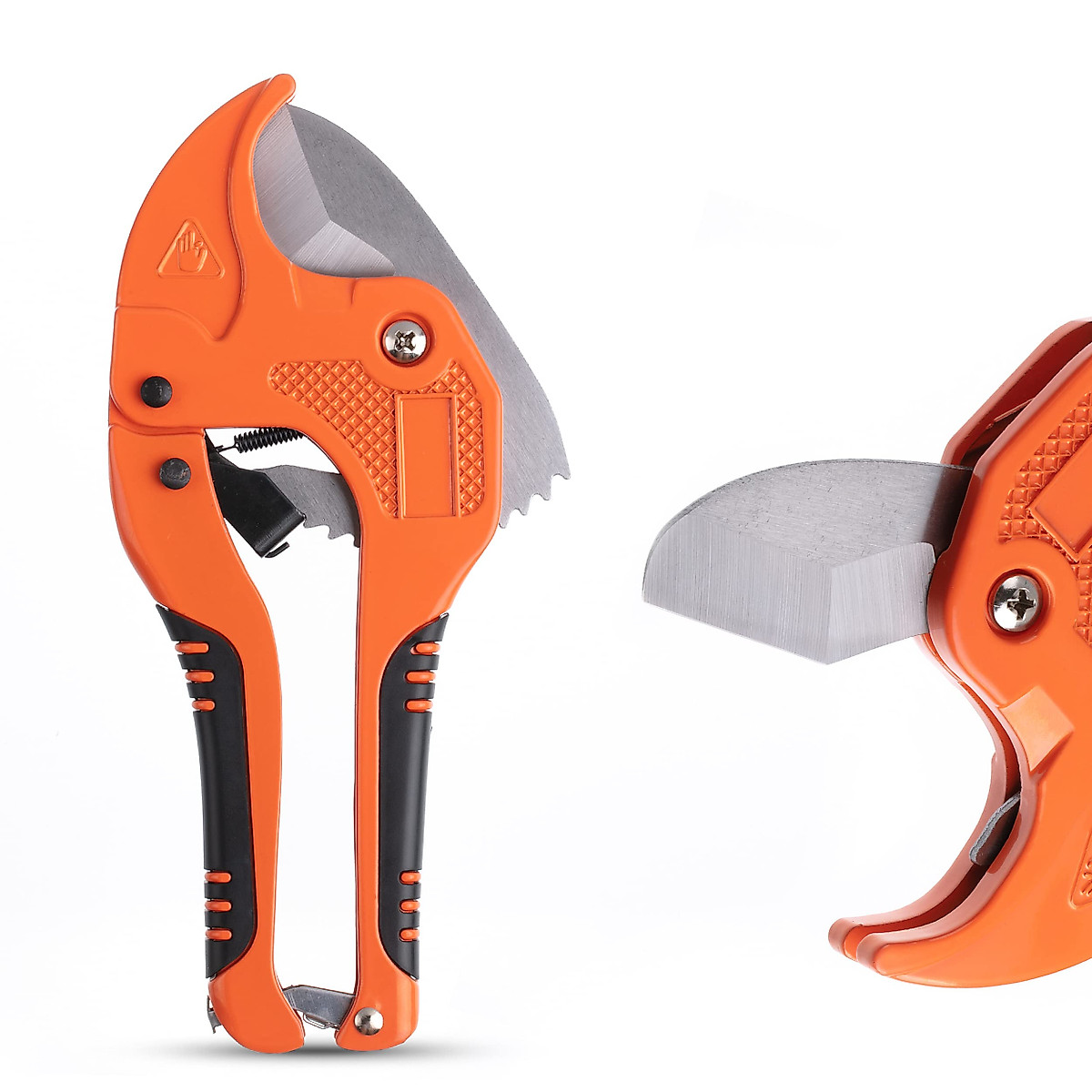 Bates- PVC Pipe Cutter, Cuts up to 1-1/4", Ratcheting PVC Pipe Cutter Tool, Pipe Cutters PVC, PVC Pipe Shears, PVC Cutter, Plastic Pipe Cutter, PEX Pipe Cutter, PVC Cutter Tool, PVC Ratchet Cutter