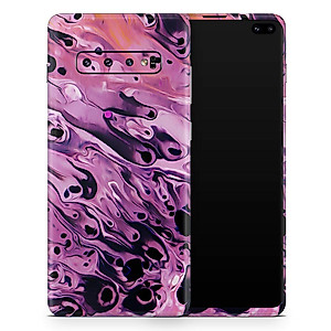 DesignSkinz Blurred Abstract Flow V51 Protective Vinyl Decal Wrap Skin Cover Compatible with The Samsung Galaxy S20 (Screen Trim & Back Glass Skin)