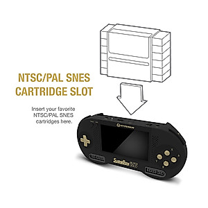 Hyperkin SupaBoy Blackgold Portable Pocket Console for Super NES/Super Famicom - Super NES