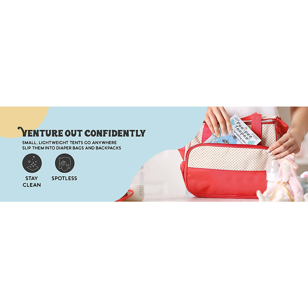 Pee-Pee Teepee Terry Blue - Laundry Bag