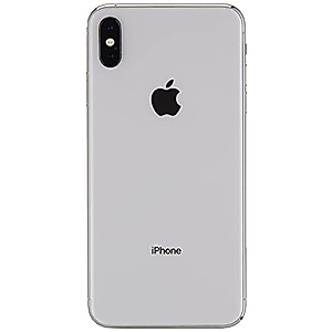 Apple iPhone XS Max, 64GB, Silver - Unlocked (Renewed Premium)