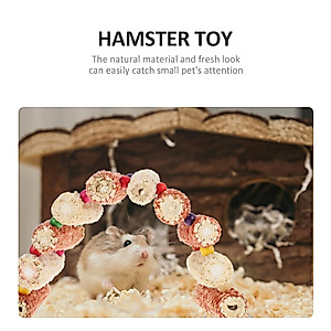 Mipcase Hamster Toy Decorative Bunny Plaything Decorative Chinchilla Toy Bunny Supply Bunny Toy Hamster Accessory Decorative Hamster Plaything Wear-Resistant Chinchilla Plaything