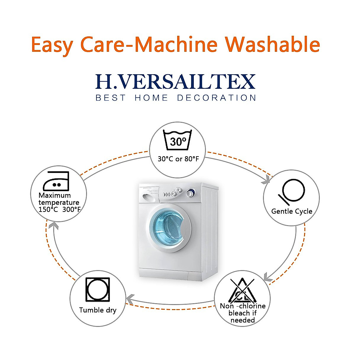 H.VERSAILTEX Blackout Room Darkening Curtain Balloon Curtains & Tie-up Curtains Bathroom Window Curtains Short Rod Pocket Curtain Panel - 42" Wide by 63" Long - Solid in Ivory/Cream