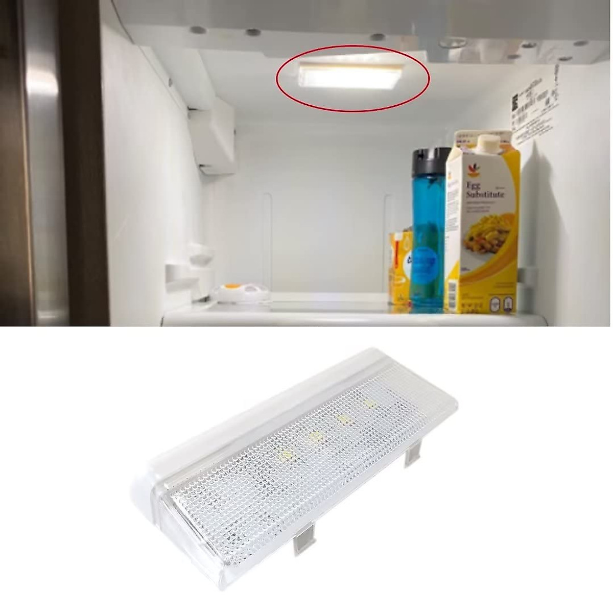 WPW10515057 LED Light Replace Refrigerator Part 106.41124210, 106.41129210, 106.41129211, 106.41129212, 106.41129213, 106.41152210, 106.41152211, 106.41153210, 106.41153211