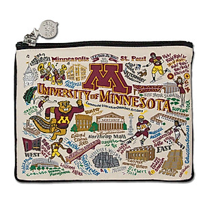 Catstudio University of Minnesota Collegiate Zipper Pouch Purse | Holds Your Phone, Coins, Pencils, Makeup, Dog Treats, & Tech Tools