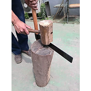 Shingle Froe Tool and Kindling Axe for Splitting Firewood,15in Premium Forged Blade Shingle Froe with 18in Wooden Handle, Froe Axe, Wood Froe Tool