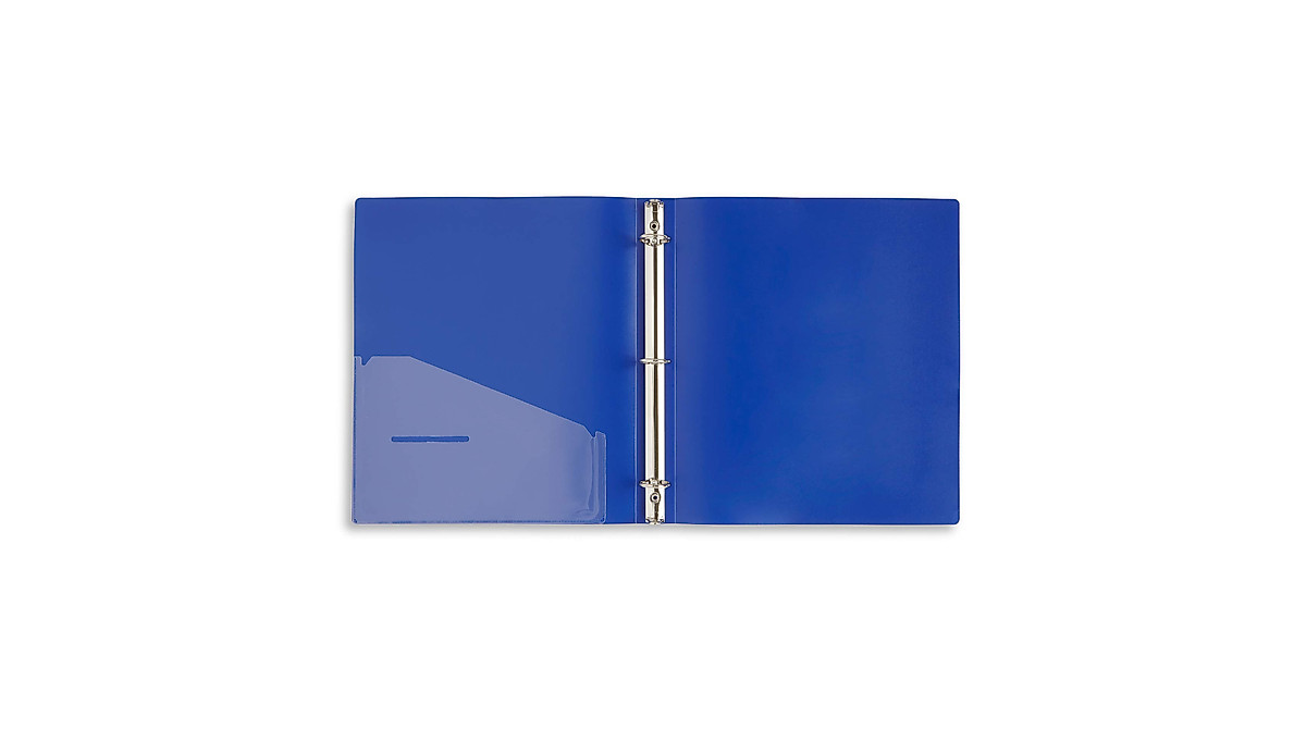 Durable 3 Ring Binders - Light & Flexible, 6-Pack