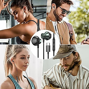 USB C Headphones for Samsung S23 FE iPhone 15 Pro Wired Earbuds with Mic Noise Isolation Type C Earphones Wired Headphones for Google Pixel 8 Pro 6a OnePlus Galaxy Z Flip Fold 5 S22 S21 S20 Note 20