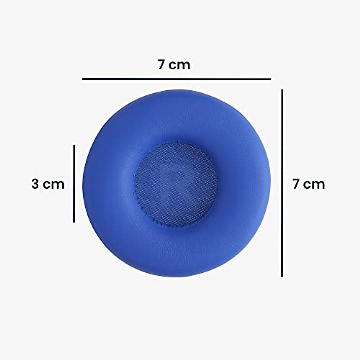 kwmobile Replacement Ear Pads Compatible with JBL Tune 600BTNC / 500BT / T450BT - Earpads Set for Headphones - Blue