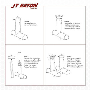 JT Eaton Top Loader™ Bait Station Optional Grain Bait Dispenser, Granular and Pellet Bait, Case of 6