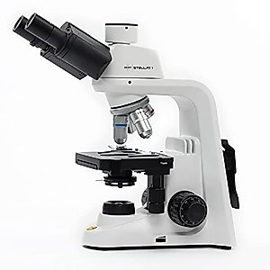 Swift Stellar 1-T Professional Lab Compound Microscope, 40X-2500X Magnification, Siedentopf Trinocular Head, Mechanical Stage, Ultra-Precise Focusing, Camera-Compatible, User and Eco-Friendly Design