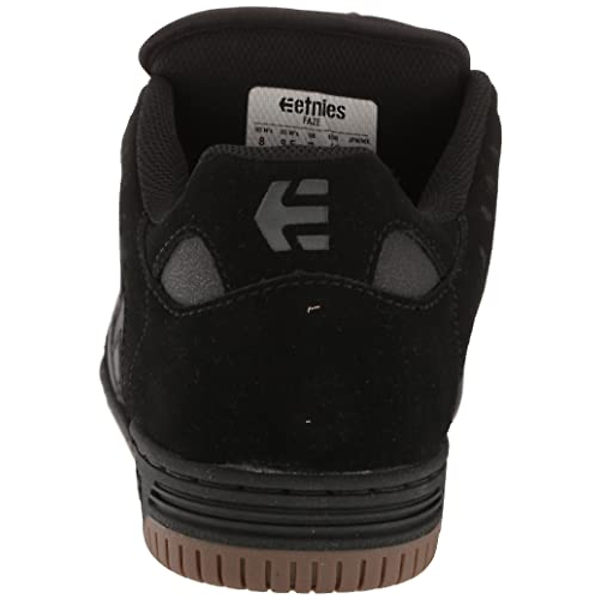 Etnies Men's Faze Skate Shoe, Black/Black/Gum, 8