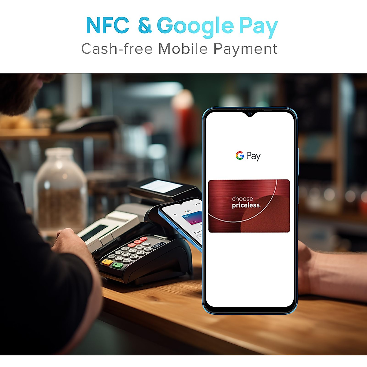 Ulefone Note 16 Pro Unlocked Cell Phones, Up to 16+128GB Smartphone, 50MP+2MP+8MP, Android 13, 6.52” Display, 4400mAh, NFC, Fingerprint/Face Unlocked, 4G Dual SIM Cellphones | Blue