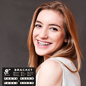 GLEAVI 20Pcs Dental Orthodontic Brackets Stainless Steel Tooth Brace Brackets Tooth Brace Holder Dental Accessories for Orthodontic Tooth Brace