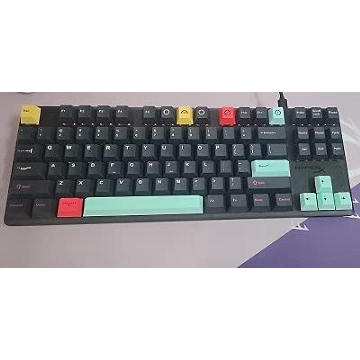 108 + 21 keycap Set, Dye-Sublimation PBT Keycaps, Cherry Profile Custom Keycaps for DIY Cherry MX Mechanical Gaming Keyboards, Metropolis.