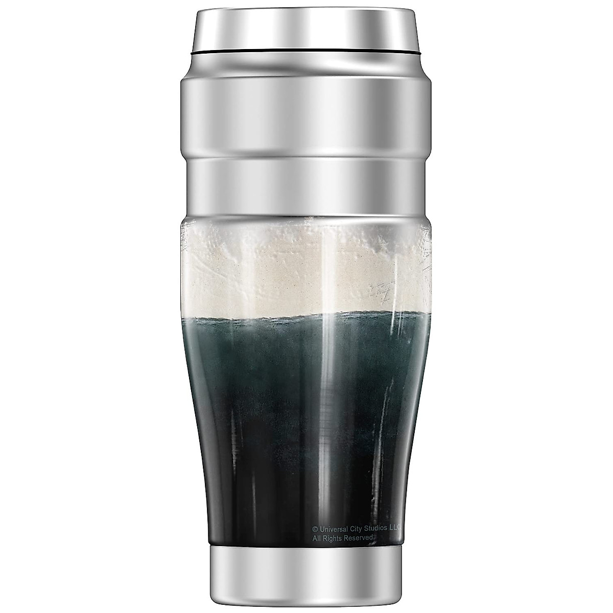 THERMOS Jaws Distressed Jaws STAINLESS KING Stainless Steel Travel Tumbler, Vacuum insulated & Double Wall, 16oz