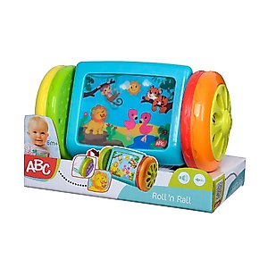 Simba 104010018 ABC Rolling Mirror/with Large Wobble Image in Both Wheels / 12 cm / 6 Months +, Multicoloured