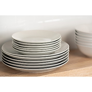 10 Strawberry Street Simply White 7.5" Coupe Salad Plate, Set of 6