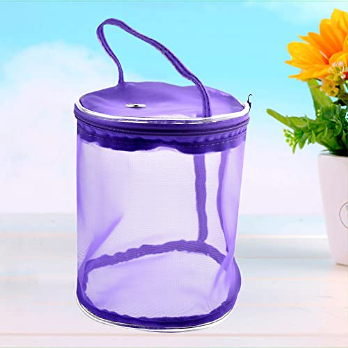 Ciieeo Travel Accessories Travel Tote Bags Yarn Storage Case Empty Mesh Yarn Bags Round Mesh Storage Bag Accessories Storage Tote Bags for Storing Travel Tote Bag Travel Tote Bags