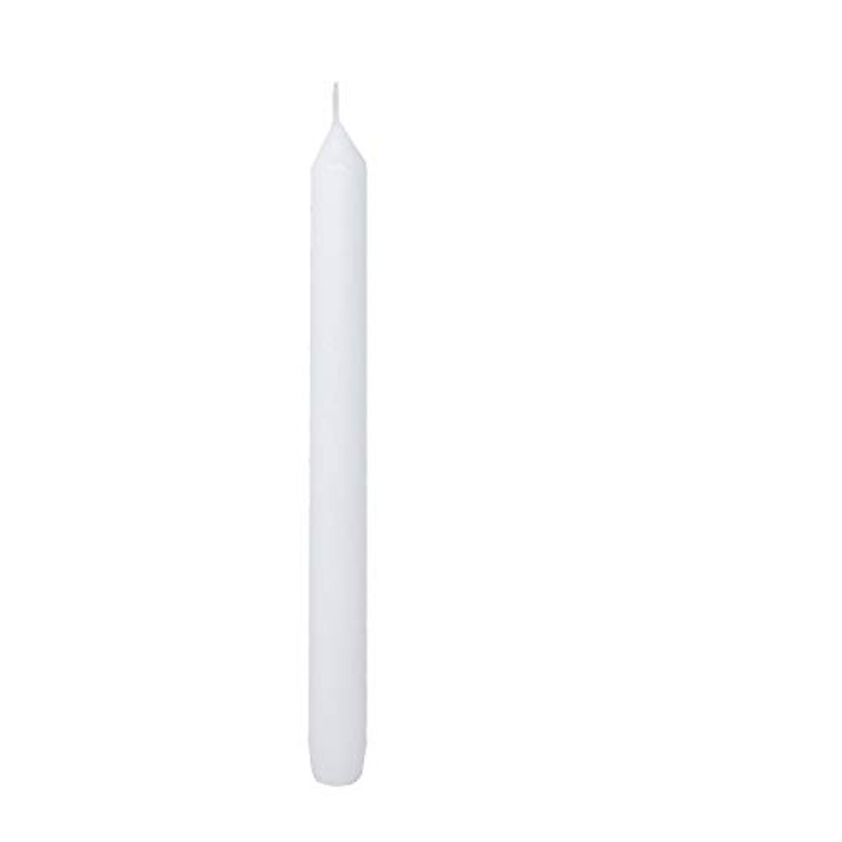 RAMBUE White Dinner Table Candle 9.5 inch Long Dripless Smokeless Burn 8 Hours in Your Candlesticks -10 Pack Candles