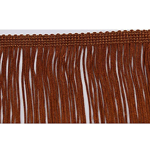 Heartwish268 Fringe Trim Lace Polyerter Fibre Tassel 12inch（″） Wide 10 Yards Long for Clothes Accessories and Latin Wedding Dress and DIY Lamp Shade Decoration Black Brown Coffee