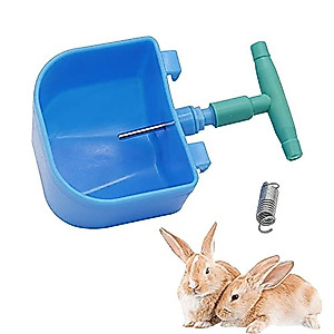 Koleso Automatic Rabbit Drinking Water Bowl Farm Equipment Rodents Feeding Supplies 8.5mm Plastic Drinking Fountain Waterer Cup 10 Sets-11711