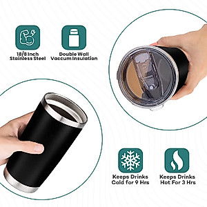 KLUBI Dad Gifts from Daughter - Like Father Like Daughter 20oz Coffee Travel Tumbler/Mug - Funny Gift Idea for Dad, Fathers Day, Him, Best, Birthday, Presents, Wants Nothing…